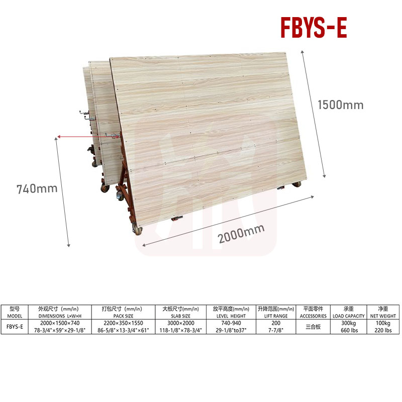 Flip Plate Transport Vehicle Wooden Surface Granite - Speedone ...