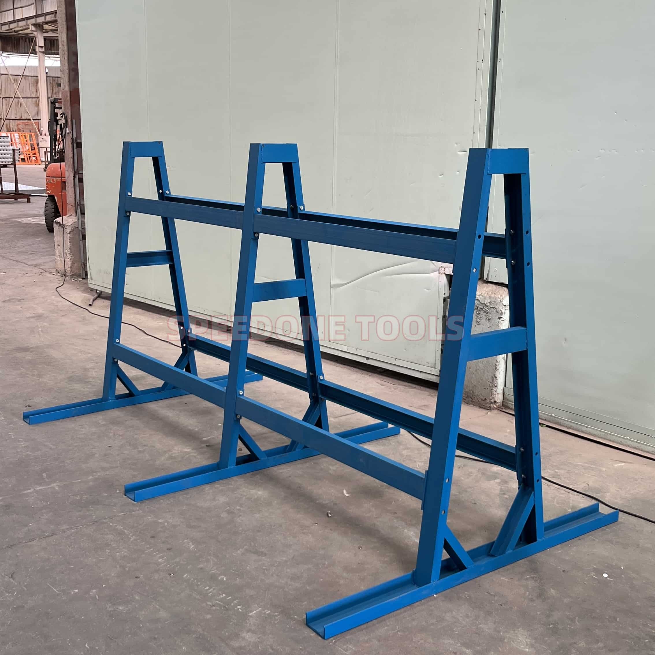 AJ-CA Triple A-Frame Quartz Slab Rack | Engineered Stone Storage System