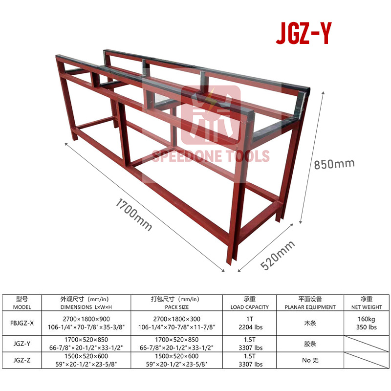 Marble Steel Work Table For Stone Processing: High-Low Style, Arc Slab ...