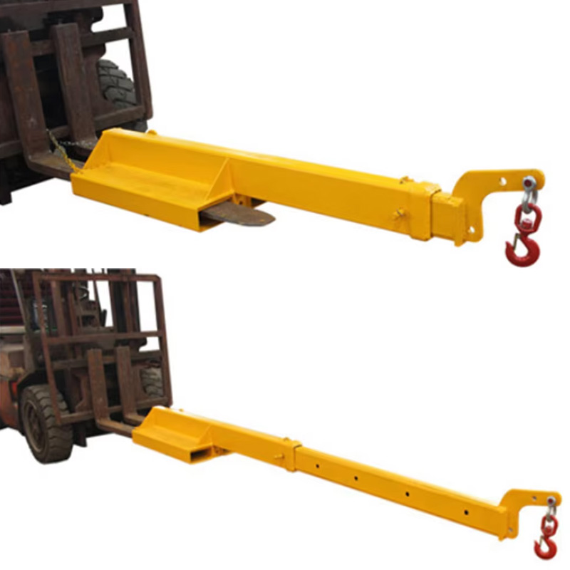 Slip-On Telescopic Forklift Jib For Adjustable Lifting | Forklift Boom ...