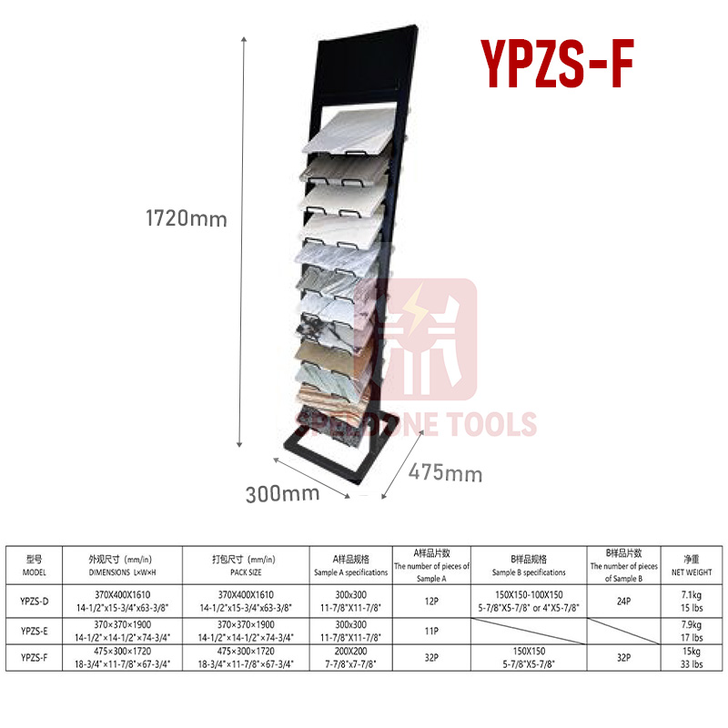 Metal Ceramic Tile Display Stand Stone Quartz Sample Display Racks ...